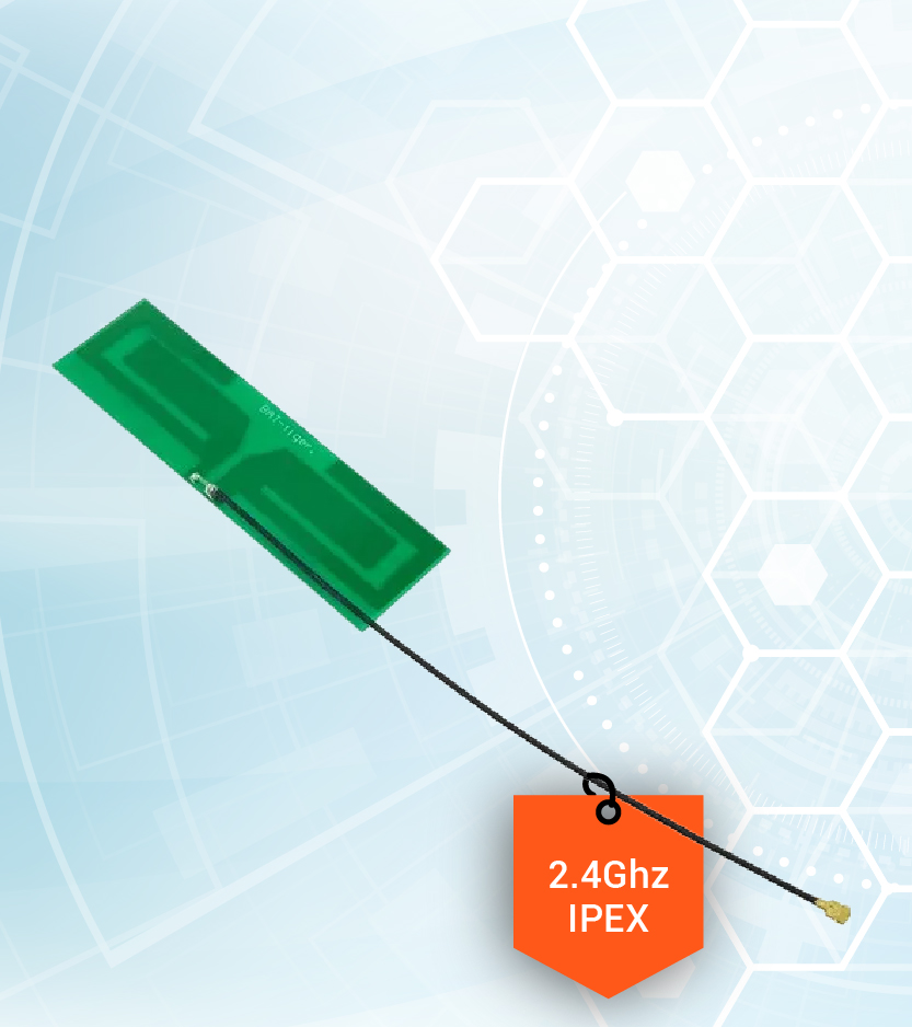 2.4Ghz PCB antenna with sticker IPEX patch antenna